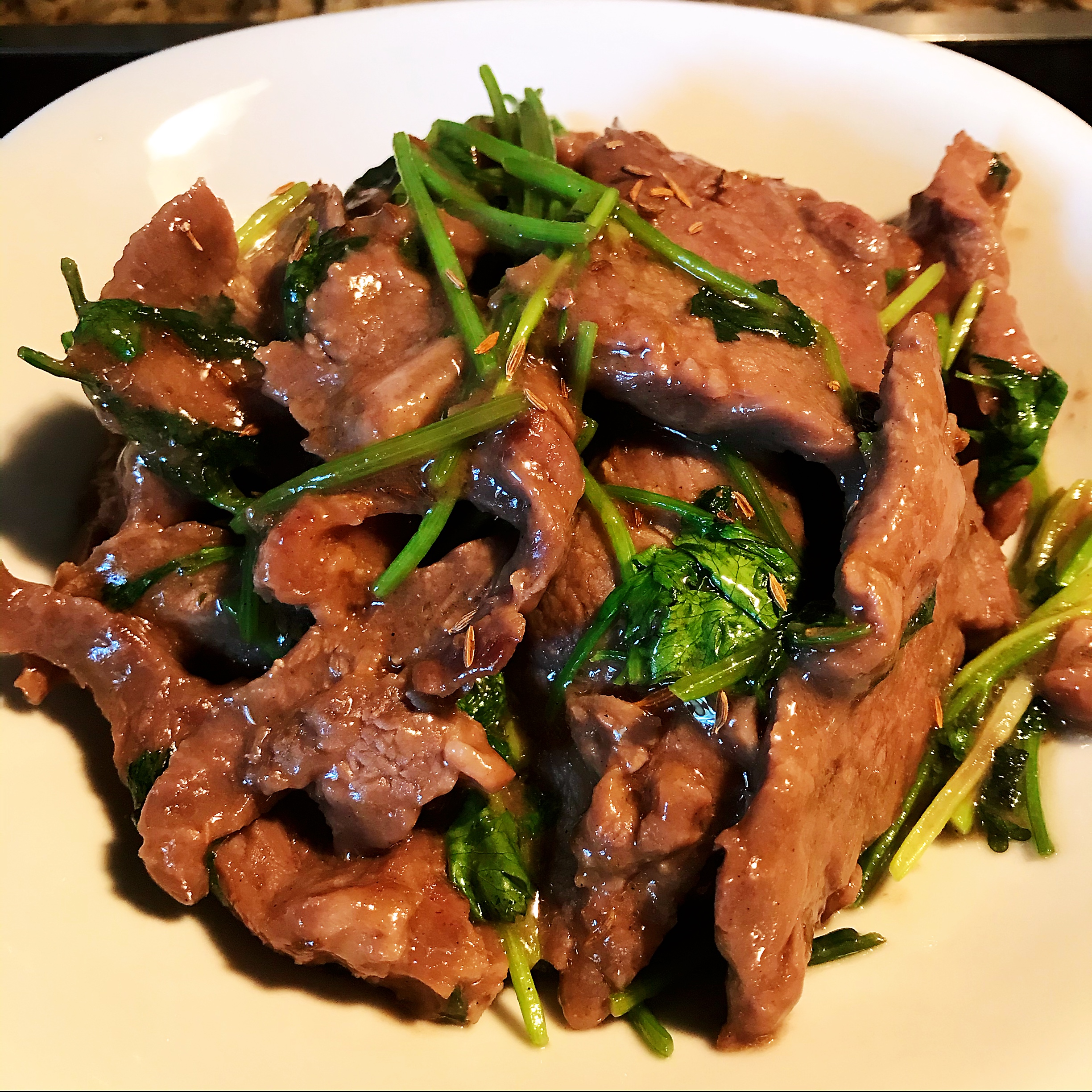 Cumin cilantro beef – AirGO recipes by EZCuisine